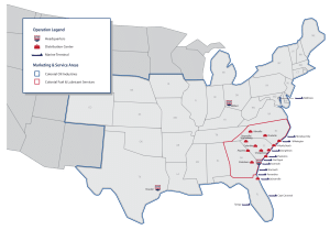 Operations Map - Colonial Oil Industries, Inc.